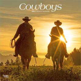 Cowboys | 2026 12 x 24 Inch (Hanging) Monthly Square Wall Calendar ...