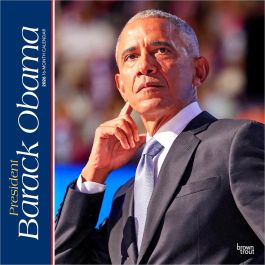 President Barack Obama | 2026 12 x 24 Inch (Hanging) Monthly Square ...